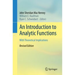 Springer An Introduction to Analytic Functions - John Sheridan Mac Nerney, Kartoniert (TB)