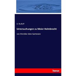 Hansebooks Untersuchungen zu Meier Helmbrecht - A. Rudloff, Kartoniert (TB)