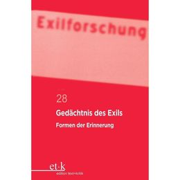 De Gruyter Gedächtnis des Exils, Kartoniert (TB)