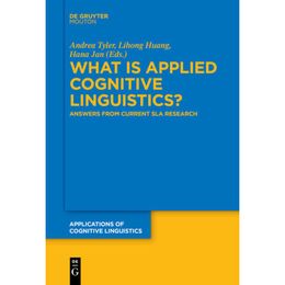 De Gruyter What is Applied Cognitive Linguistics?, Kartoniert (TB)