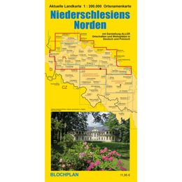 Landkarte Niederschlesiens Norden - Dirk Bloch, Karte (im Sinne von Landkarte)