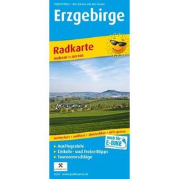 PublicPress Radkarte Erzgebirge, Karte (im Sinne von Landkarte)