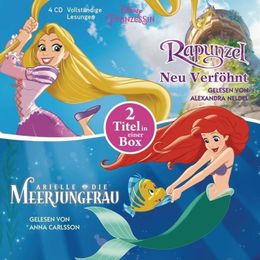 Arielle, die Meerjungfrau / Rapunzel - Neu verföhnt,4 Audio-CDs - Walt Disney, Disney Prinzessin (Hörbuch)