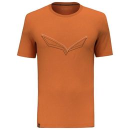 Salewa - Pure Eagle Frame Dry T-Shirt - Funktionsshirt Gr 52 orange