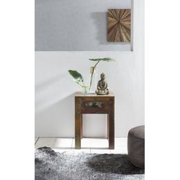 Wohnling Shabby-Chic Nachttisch KALKUTTA Mango-Holz