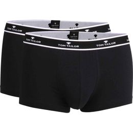 Tom Tailor Kentucky Pants kurz, 2er Pack, Logo-Bund, für Herren, schwarz, 6