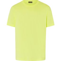 Hanro Living Shirts T-Shirt, Baumwolle, Rundhals-Ausschnitt, für Herren, gelb, L