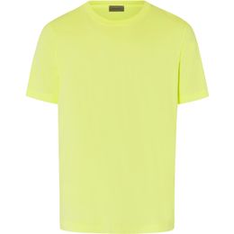 Hanro Living Shirts T-Shirt, Baumwolle, Rundhals-Ausschnitt, für Herren, gelb, M