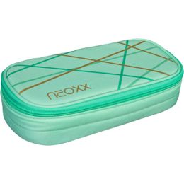 neoxx Schreibgeräteetui Schlamperbox, Jump, Mint To Be, teilweise aus recyceltem Material, blau