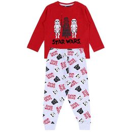 Sarcia.eu Schlafanzug DISNEY STAR WARS Pyjama/Schlafanzug rot-grau