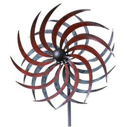 PassionMade Windrad Gartenstecker Metall Dekostab Windrad Sonne Spirale Windspiel 1090 (1 Stück