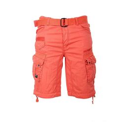 Geographical Norway Shorts Herren Cargo Shorts kurze Hose Short Bermuda Knielang Gürtel Sommer