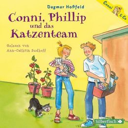 Silberfisch Conni & Co 16: Conni, Phillip und das Katzenteam,2 Audio-CD - Dagmar Hoßfeld (Hörbuch)