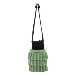 NAEMI Handtasche Damen Gr&ouml;&szlig;e One Size gr&uuml;n / schwarz