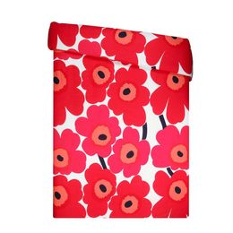 Marimekko - Unikko Deckenbezug, 150 x 210 cm, rot / weiß