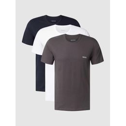 BOSS T-Shirt mit Label-Stitching im 3er-Pack Modell 'Classic'