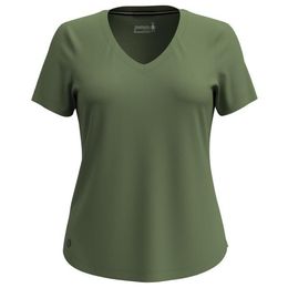 Smartwool - Women's Active Ultralite V-Neck Short Sleeve - Merinounterwäsche Gr XL oliv