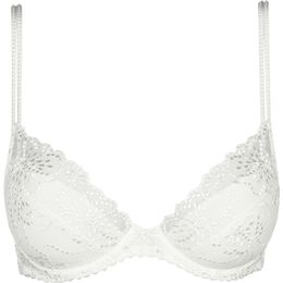 Marie Jo Push-Up-BH, Spitzen-Besatz, für Damen, weiß, 75A