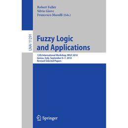 Springer International Publishing Fuzzy Logic and Applications, Kartoniert (TB)