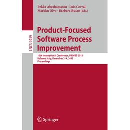 Springer Product-Focused Software Process Improvement, Kartoniert (TB)