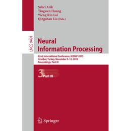 Springer International Publishing Neural Information Processing, Kartoniert (TB)