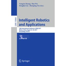 Springer International Publishing Intelligent Robotics and Applications, Kartoniert (TB)
