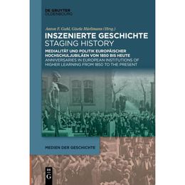 De Gruyter Inszenierte Geschichte Staging History, Kartoniert (TB)