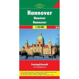 Hannover. Hanóver. Hanover; Hanovre, Karte (im Sinne von Landkarte)
