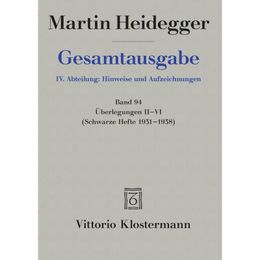 Klostermann Überlegungen II-VI.Bd.2-6 - Martin Heidegger, Leinen