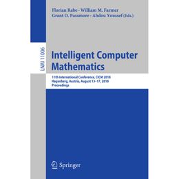 Springer International Publishing Intelligent Computer Mathematics, Kartoniert (TB)