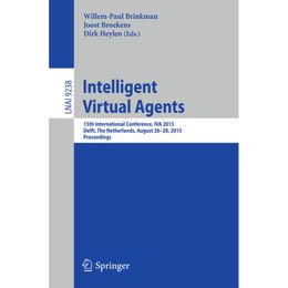 Springer International Publishing Intelligent Virtual Agents, Kartoniert (TB)