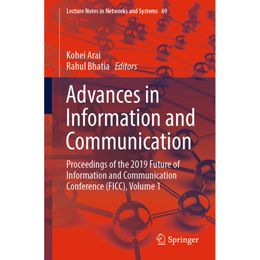 Springer Advances in Information and Communication, Kartoniert (TB)