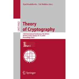 Springer Berlin Heidelberg Theory of Cryptography, Kartoniert (TB)