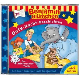 Benjamin Blümchen Gute-Nacht-Geschichten - Der Winterschlaf-Teddy,Audio-CD - Benjamin Blümchen (Hörbuch)