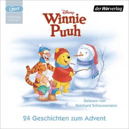 Winnie Puuh - 24 Geschichten zum Advent,1 Audio-CD, 1 MP3 - Walt Disney (Hörbuch)