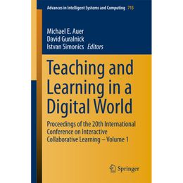 Springer International Publishing Teaching and Learning in a Digital World, Kartoniert (TB)