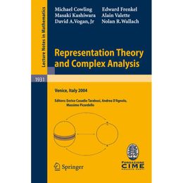 Springer Representation Theory and Complex Analysis - Michael Cowling, Masaki Kashiwara, Alain Valette, David A. Vogan, Nolan R. Wallach, Kartoniert (TB)