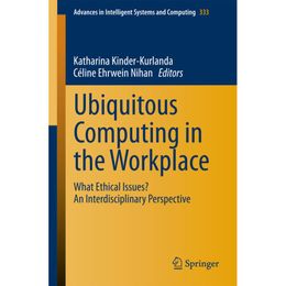 Springer Ubiquitous Computing in the Workplace, Kartoniert (TB)