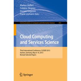Springer International Publishing Cloud Computing and Services Science, Kartoniert (TB)