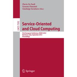 Springer Berlin Heidelberg Service-Oriented and Cloud Computing, Kartoniert (TB)