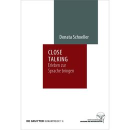 De Gruyter Close Talking - Donata Schoeller, Kartoniert (TB)