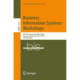 Springer International Publishing Business Information Systems Workshops, Kartoniert (TB)