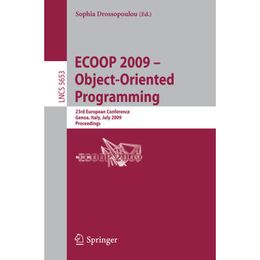 Springer ECOOP 2009 -- Object-Oriented Programming, Kartoniert (TB)