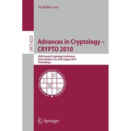 Springer Berlin Heidelberg Advances in Cryptology -- CRYPTO 2010, Kartoniert (TB)