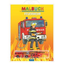 Trötsch Malbuch Feuerwehr, m. 2 Spielzeugen, Kartoniert (TB)