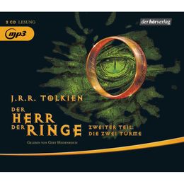 Der Herr der Ringe, Die zwei Türme,2 Audio-CD, 2 MP3 - J.R.R. Tolkien (Hörbuch)