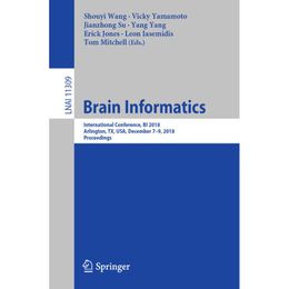 Springer International Publishing Brain Informatics, Kartoniert (TB)