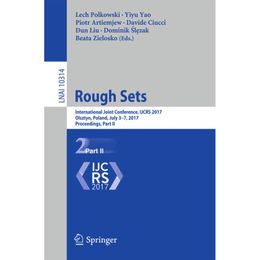 Springer International Publishing Rough Sets, Kartoniert (TB)