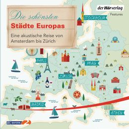 Die schönsten Städte Europas,5 Audio-CD - Florian Schairer, Vera Wollen, Manfred Schuchmann (Hörbuch)