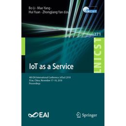 Springer IoT as a Service, Kartoniert (TB)